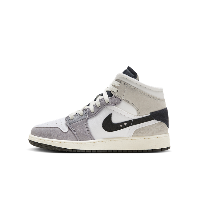 Air Jordan 1 Mid SE Craft GS 'Inside Out - Cement Grey' | FD9091-002 ...