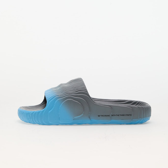 adidas Adilette 22 Grey Three/ Semi Blue Burst/ Core Black | IF3672 ...