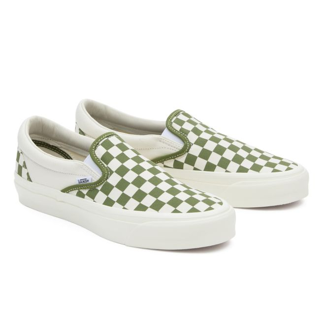 Vans Vault Slip-On Reissue 98 LX Checkerboard Pesto | VN000CSECIB ...