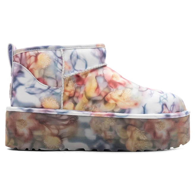 UGG Women's Classic Ultra Mini Platform Light Blue Floral | 1170171-LLF ...